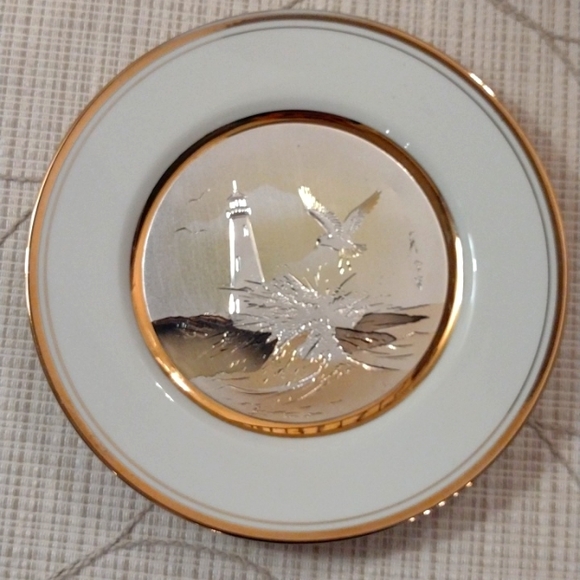 Chokin | Other | Dynasty Gallery Collectors Plate Lighthouse Seagull ...